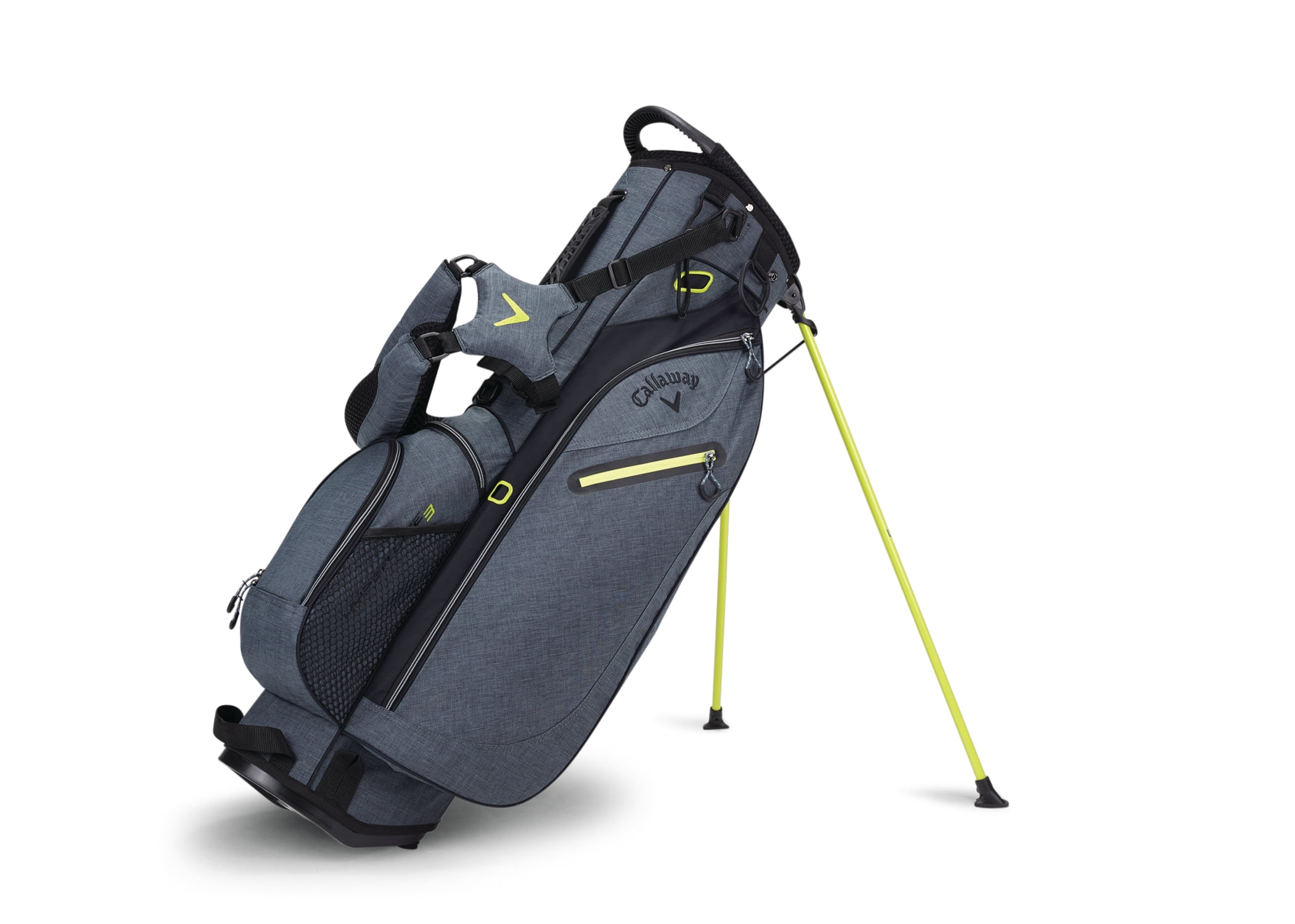 Callaway 2017 Hyper-Lite 3 Stand Bag-Grey/Black/Neon Green - Walmart.com