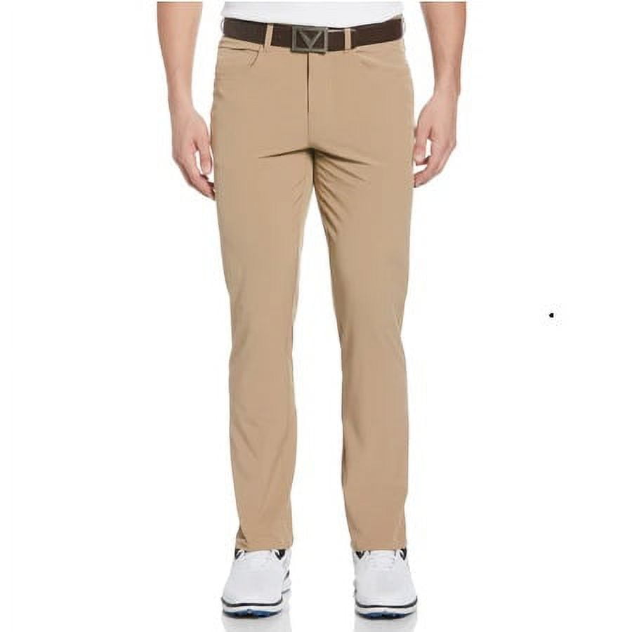 NEW Men's Callaway Horizontal Texture 5 Pocket Golf Pants Khaki Heather ...
