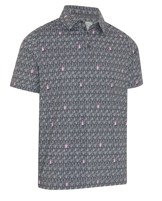 Callaway All Over Scotch Novelty Print Asphalt Shirt Men M - Walmart.com