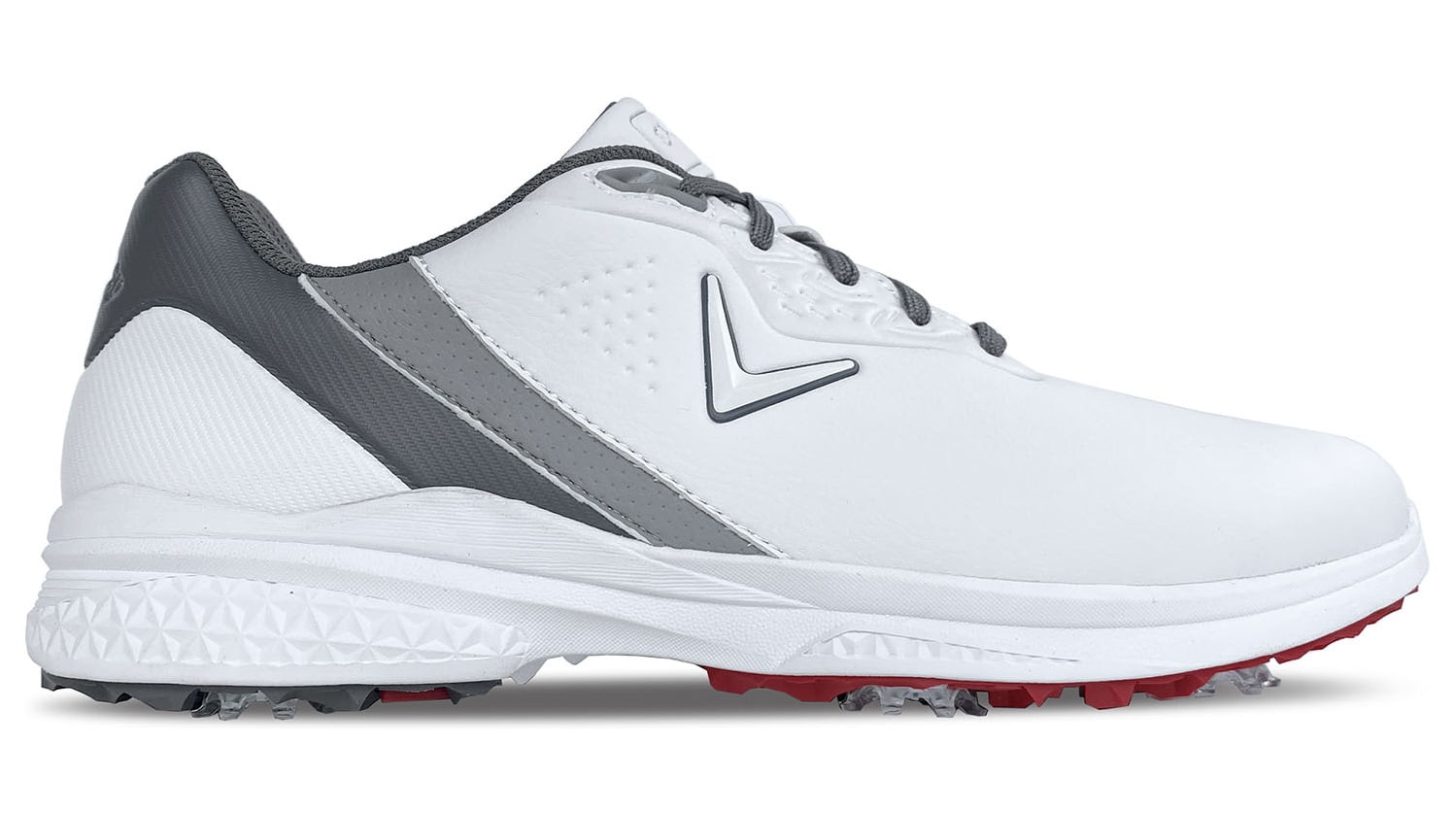 Callaway Men's Solana TRX V2 Cleats Golf Shoes - Waterproof, White/Grey ...