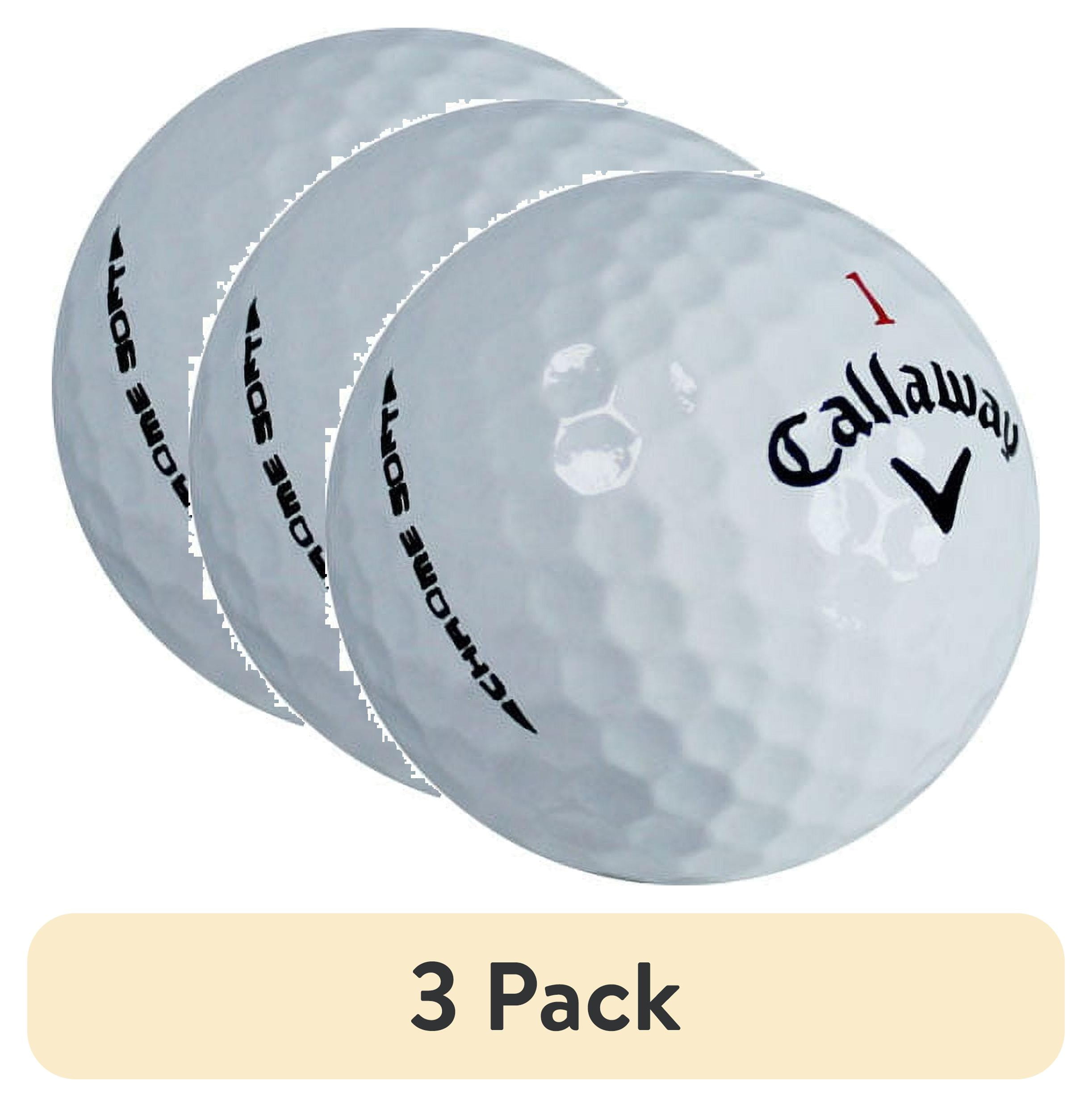 (3 pack) Callaway Chrome Soft White Refinished Golf Balls, 12 Pack by ...