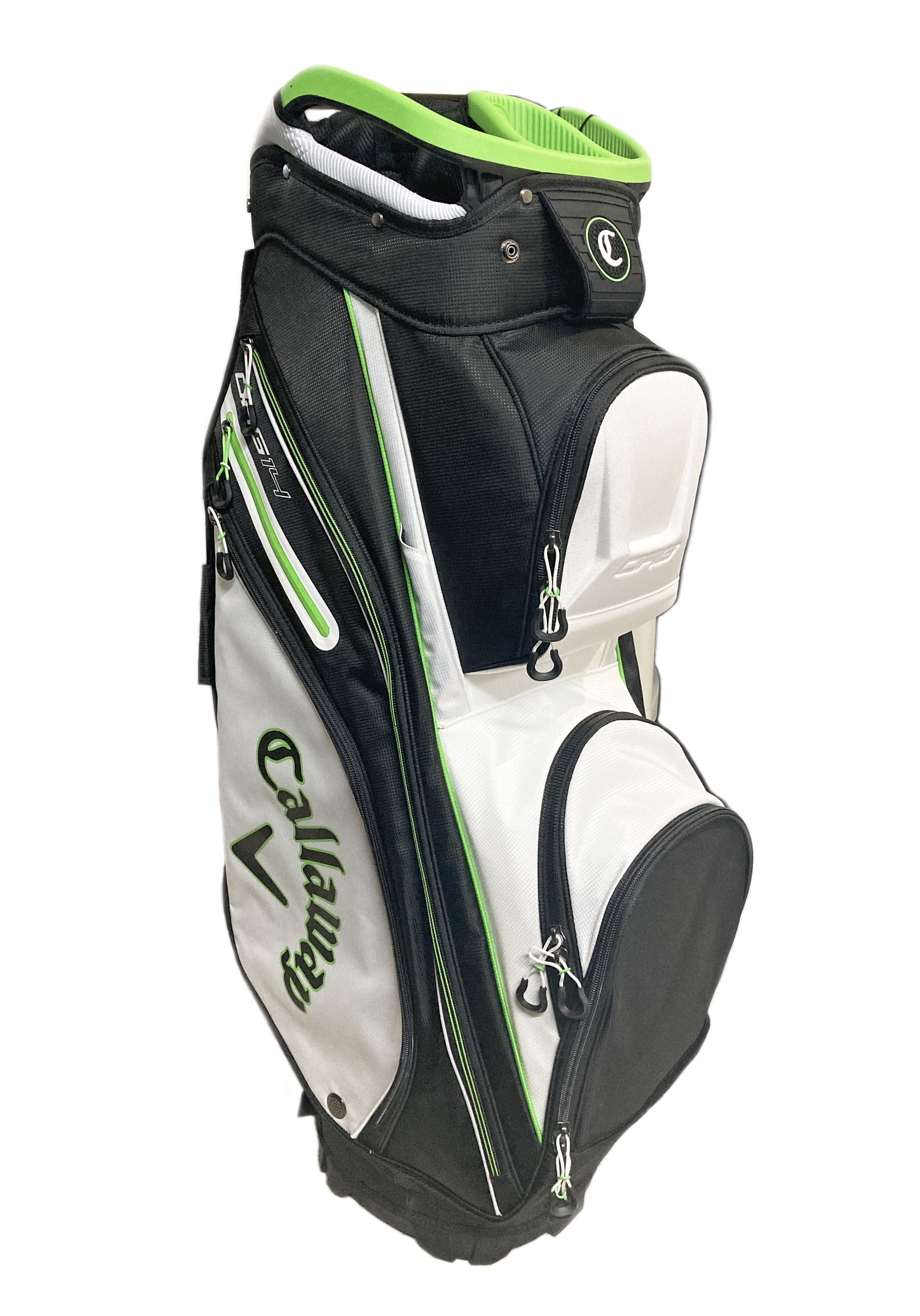 Callaway Epic ORG 14 Cart Golf Bag - White/Black/Green - New 2021 ...