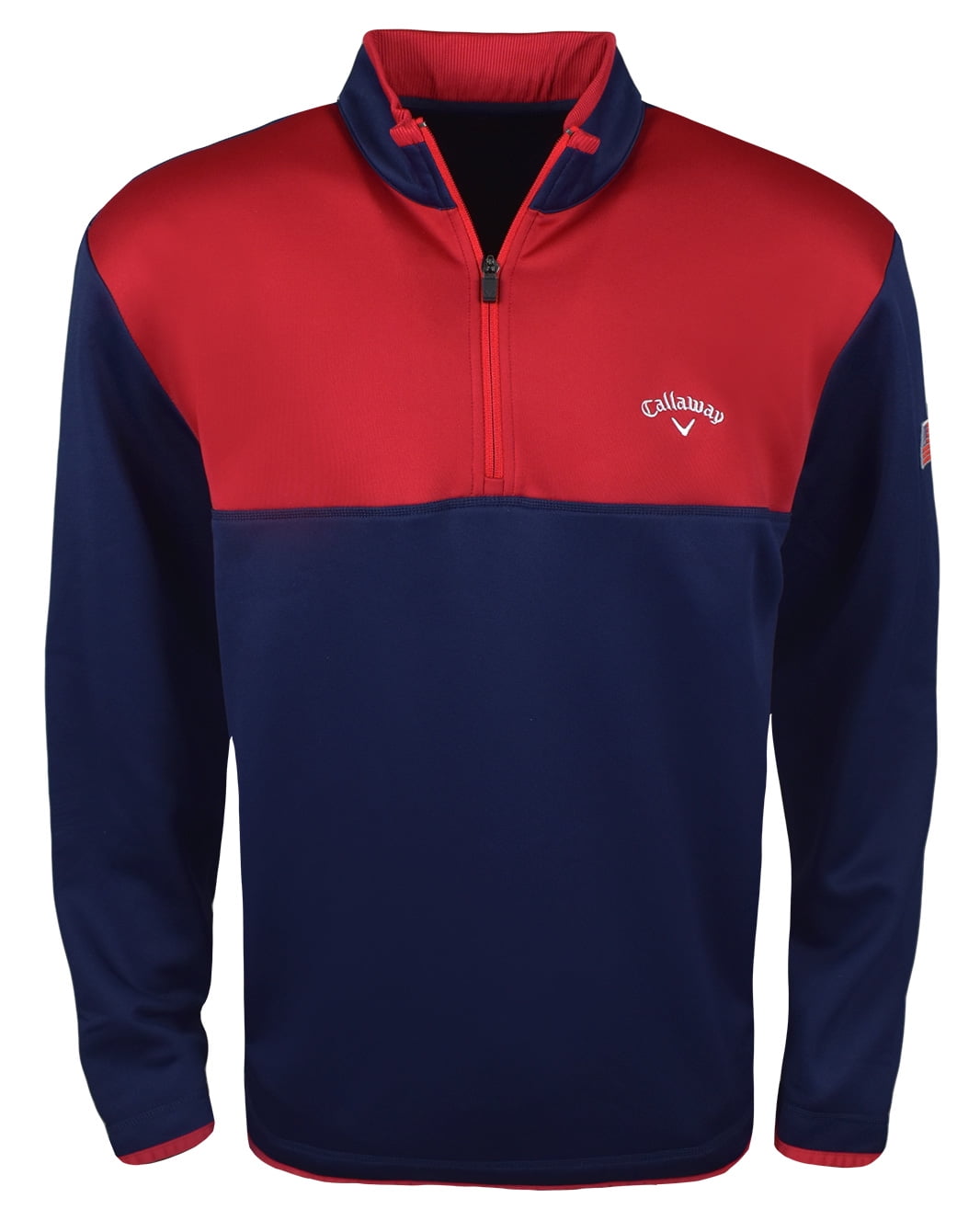 Callaway Golf 1/4 Zip Pullover Navy/Red XXL - Walmart.com
