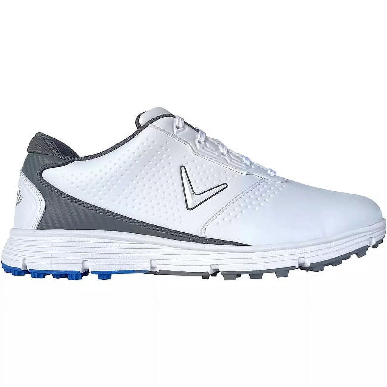 Callaway Golf Balboa Sport Spikeless Shoes, White/Grey, Size 8 Medium ...
