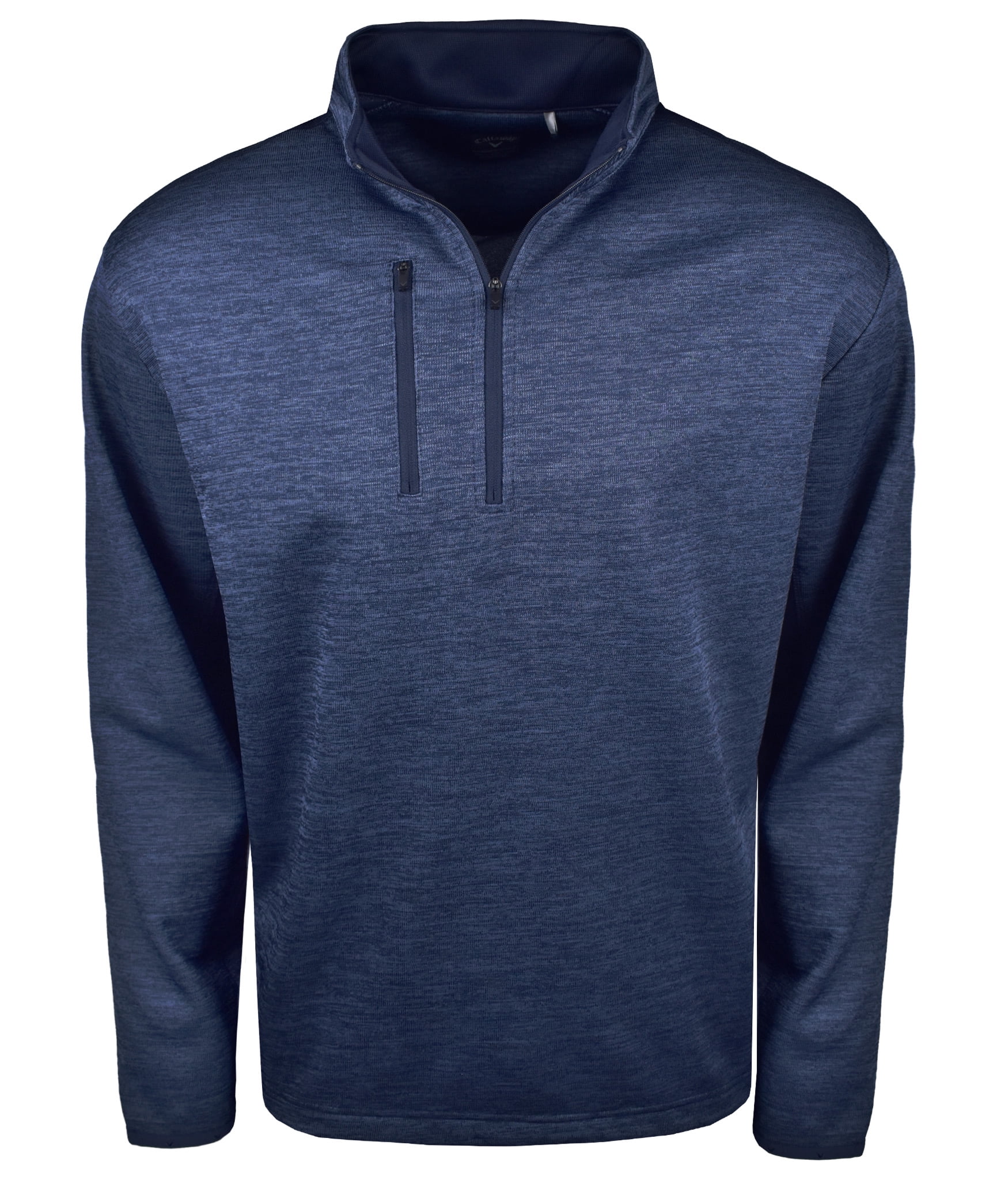 Callaway Golf Dual Action Aquapel Block Swing Tech 1/4 Zip Pullover Peacoat Heather Large ...