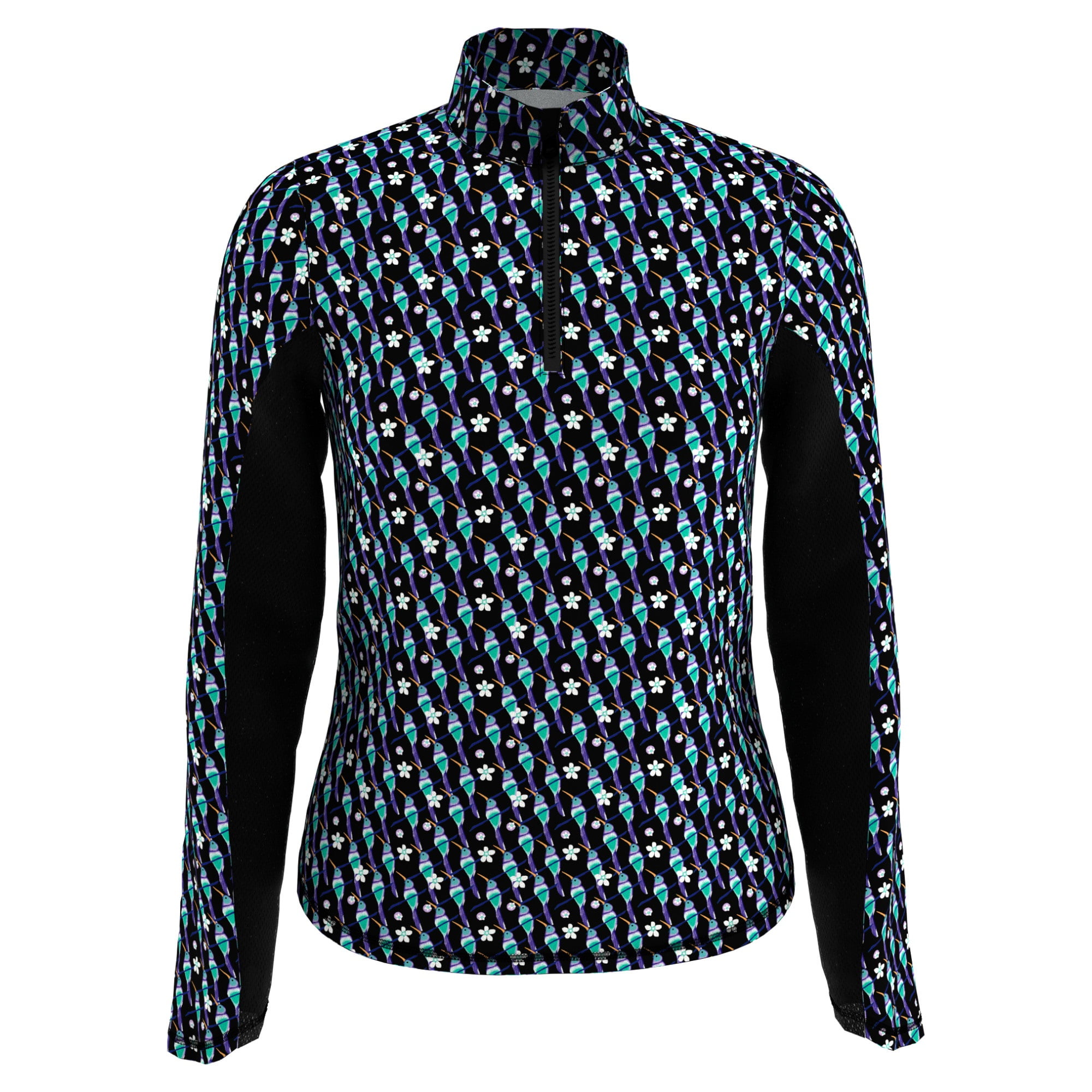 Callaway Golf Ladies Hummingbird Print Sun Protection Pullover Caviar ...
