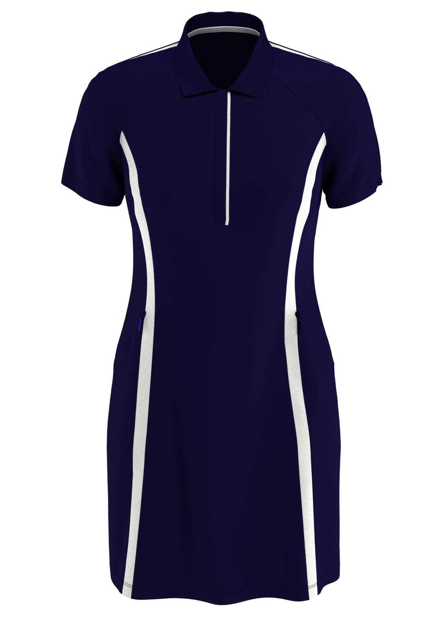 Callaway Golf Ladies Swing Tech Color Block Short Sleeve Dress Peacoat ...