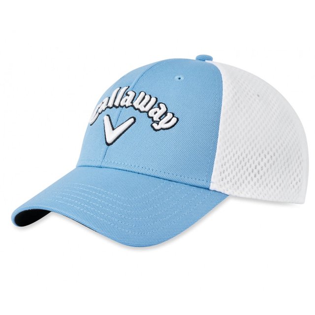 Callaway Golf Mesh Lite Fitted Hat, Small Sky Blue/White - - Walmart.com