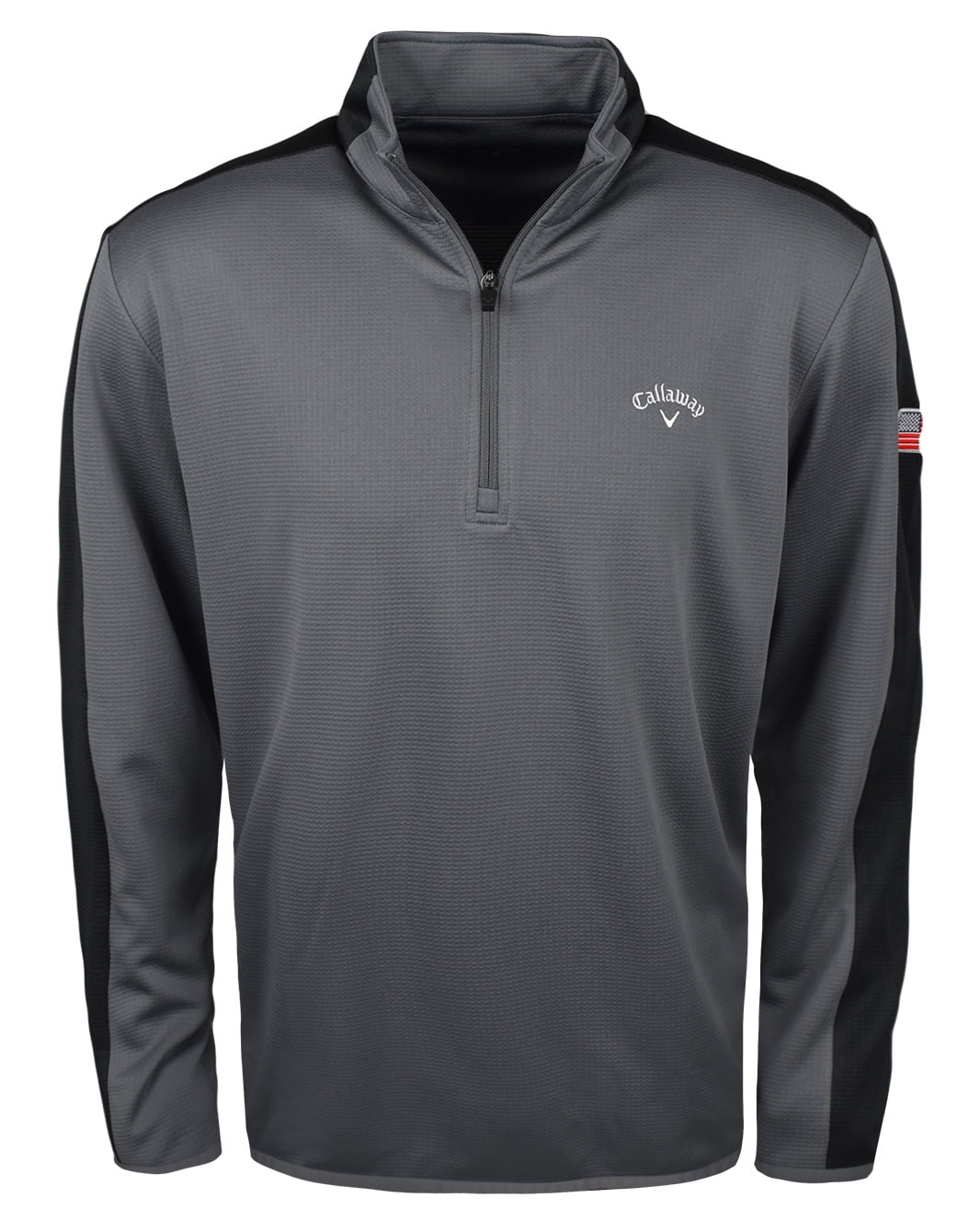 Callaway Golf Waffle Fleece 1/4 Zip Pullover Quite Shade Large ...