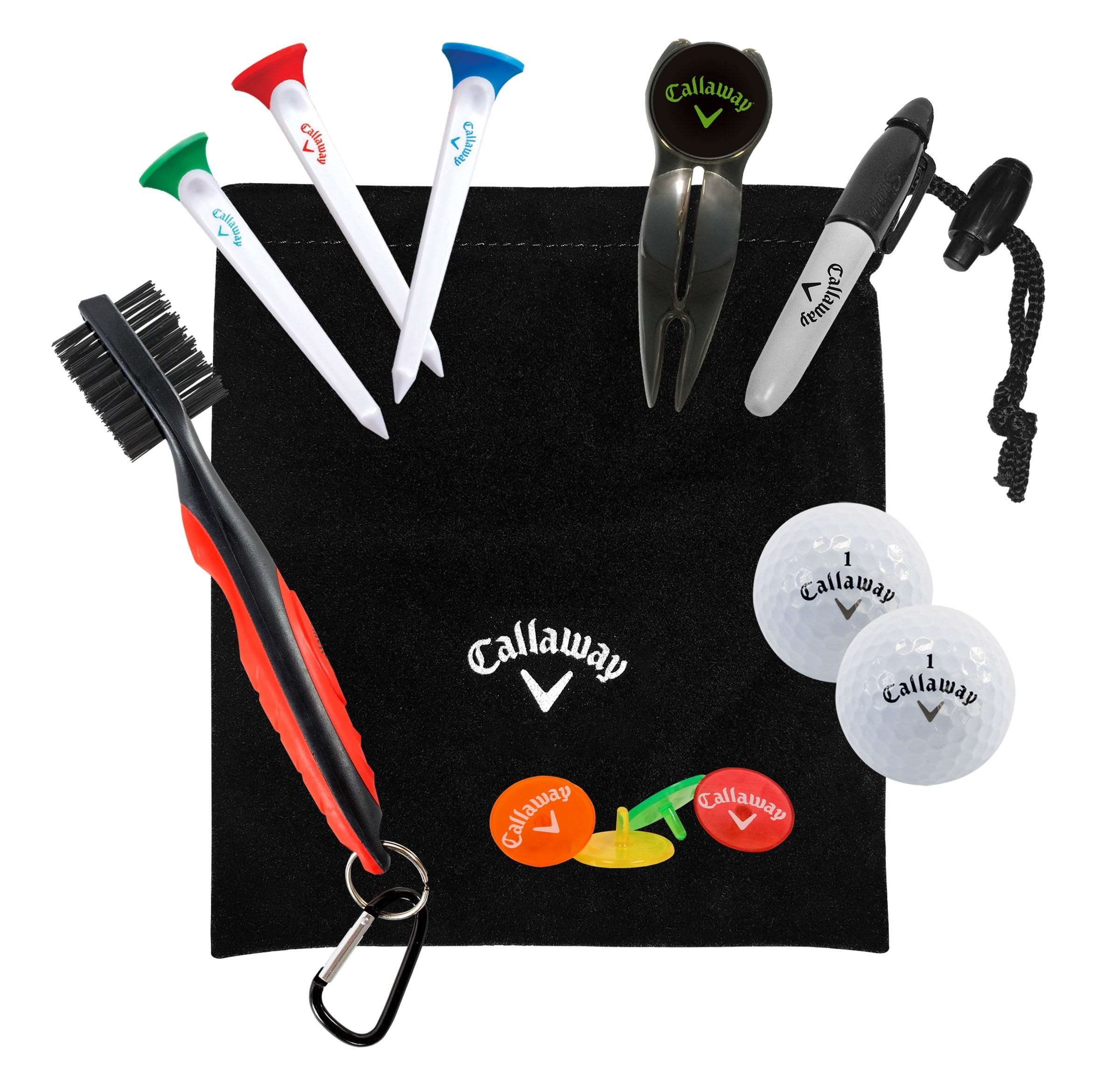 Callaway Golf on-Course Starter Set -Includes Black Velour Pouch ...