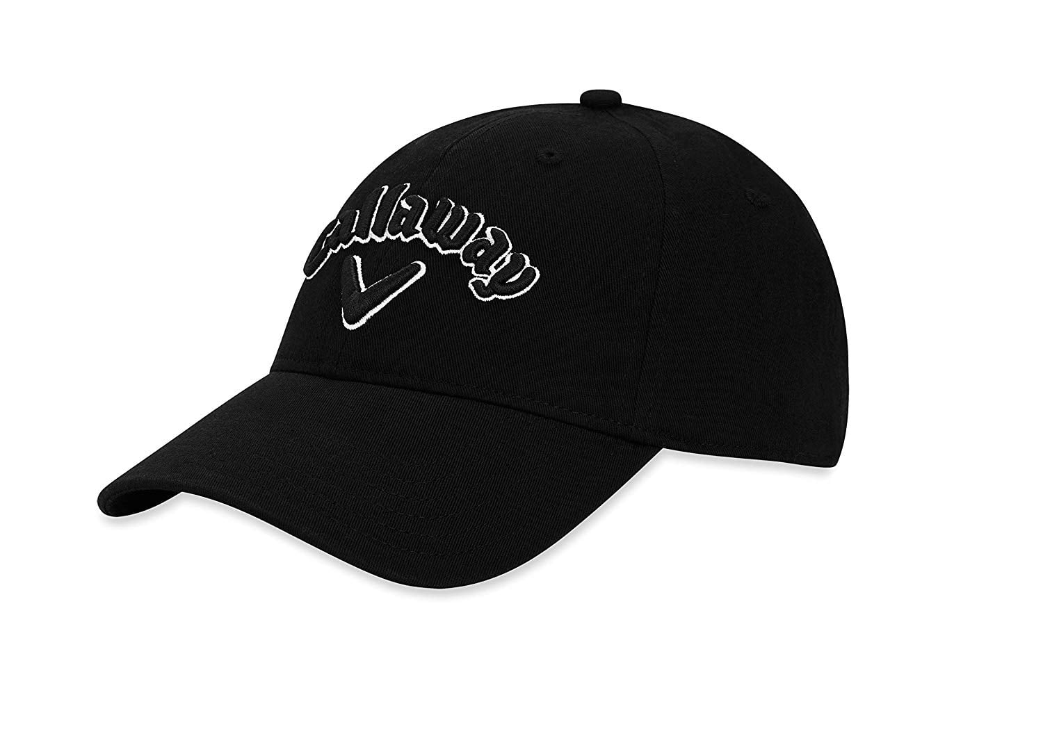 Callaway Heritage Twill 19 Cap (Black/Black/White, Adjustable, 2019 ...
