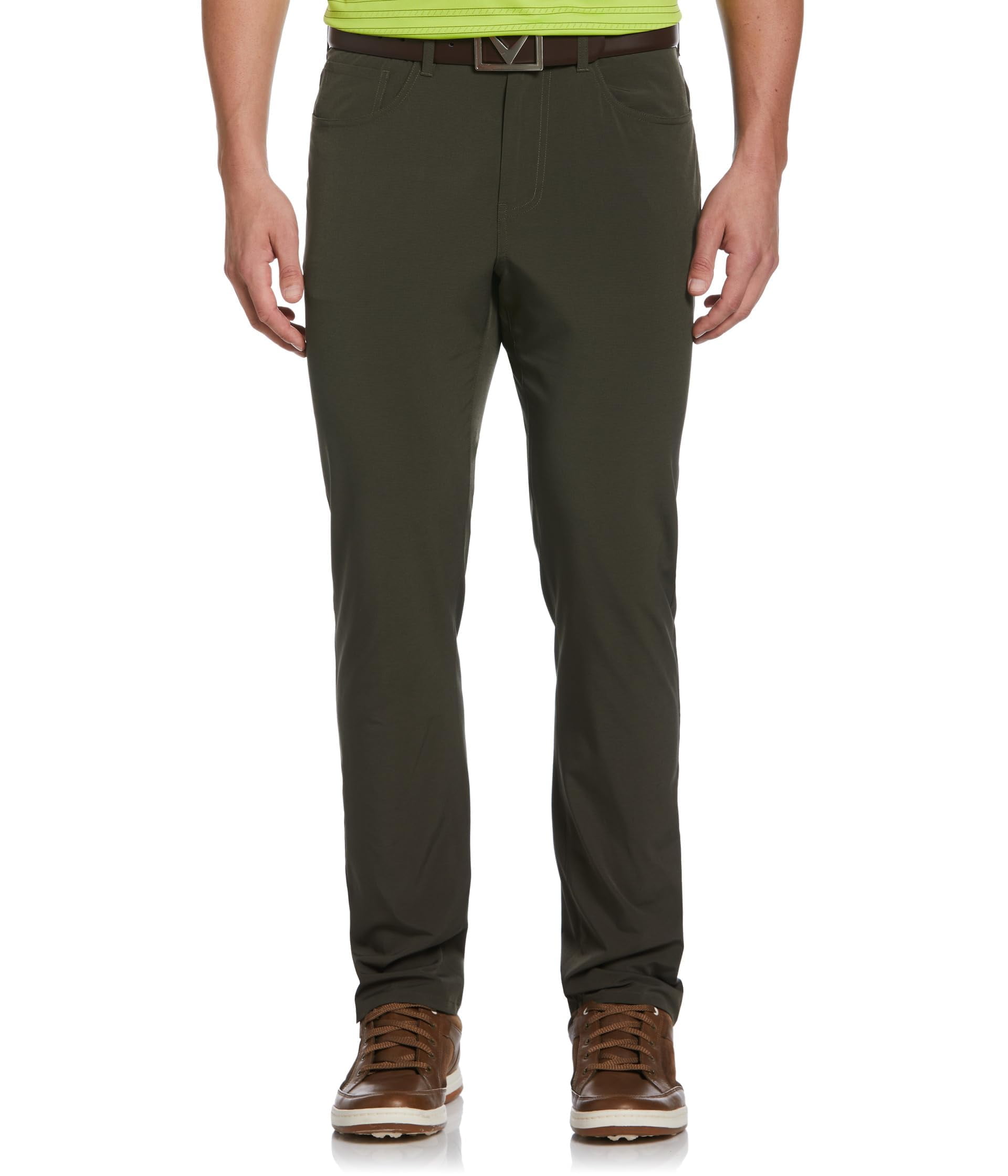 Callaway Men's EverPlay 5-Pocket Golf Pants (Dk Lichen Htr, 34W x 30L ...