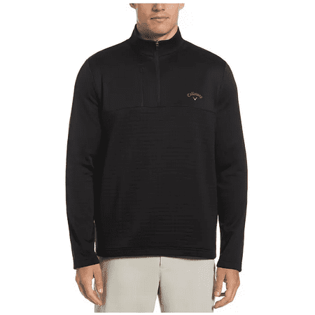 Callaway Men's Quarter Zip Pullover (Caviar, XXL) - Walmart.com