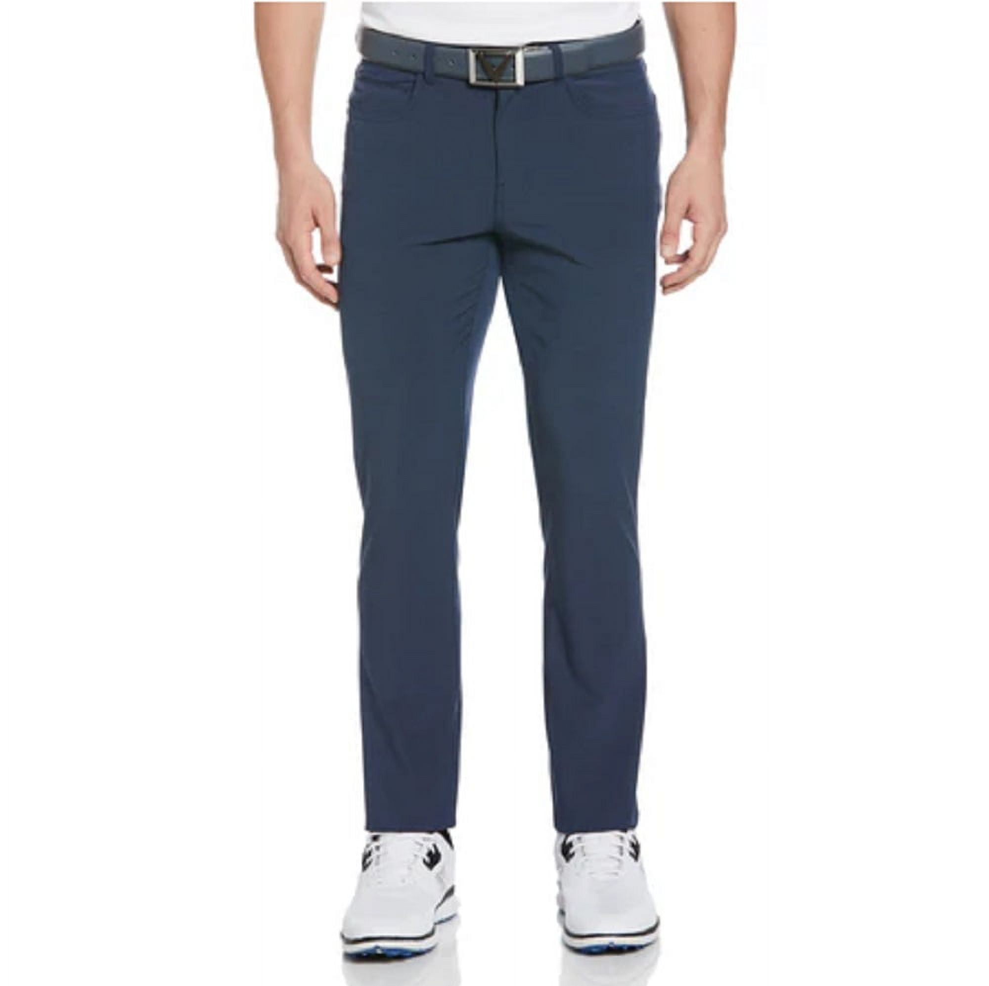 Callaway Mens Everplay 5-Pocket Golf Pant Deep Navy Htr 40W x 32L - Walmart.com