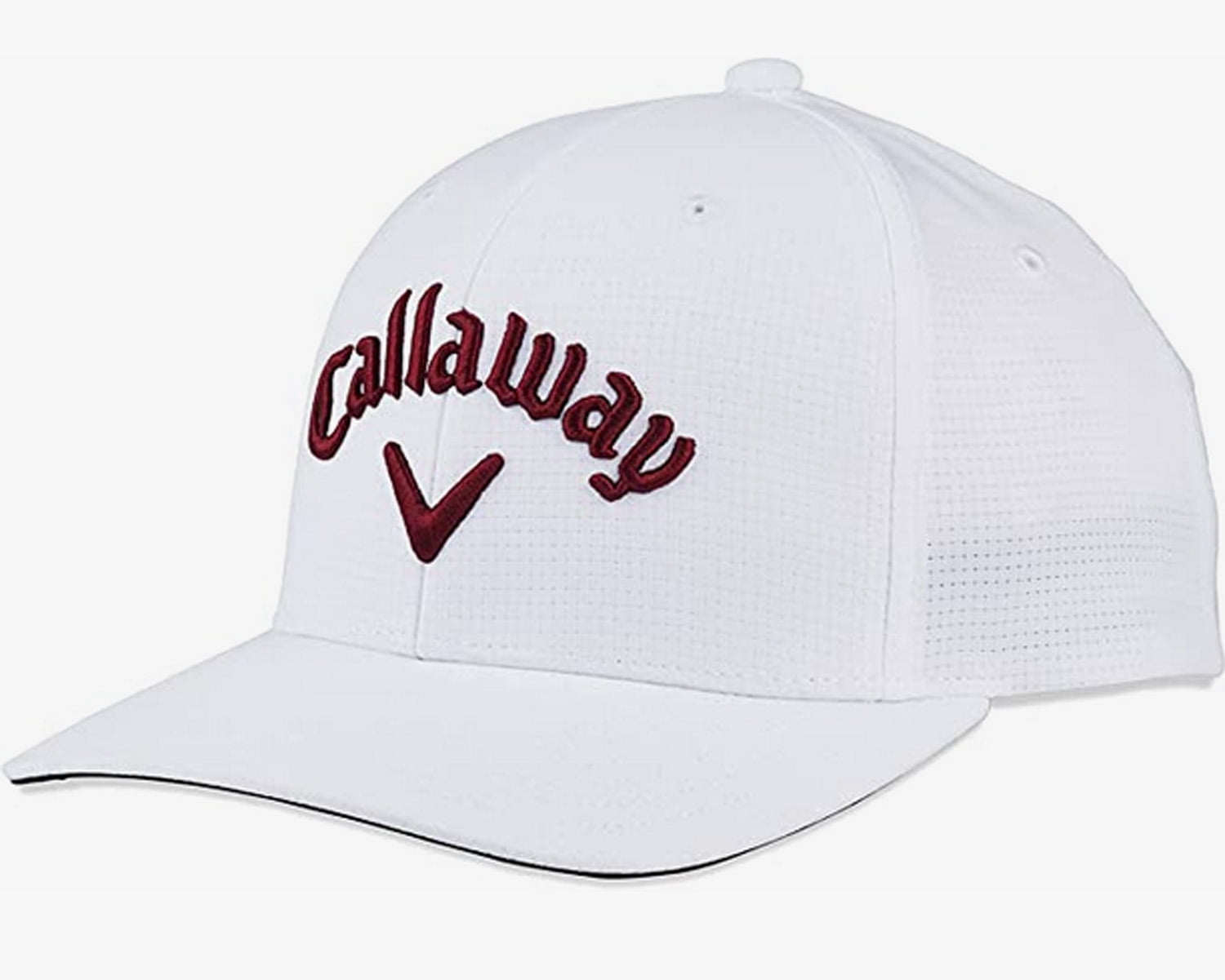 Callaway Mens Performance Pro Hat - 5223045 - White/Cardinal - Walmart.com