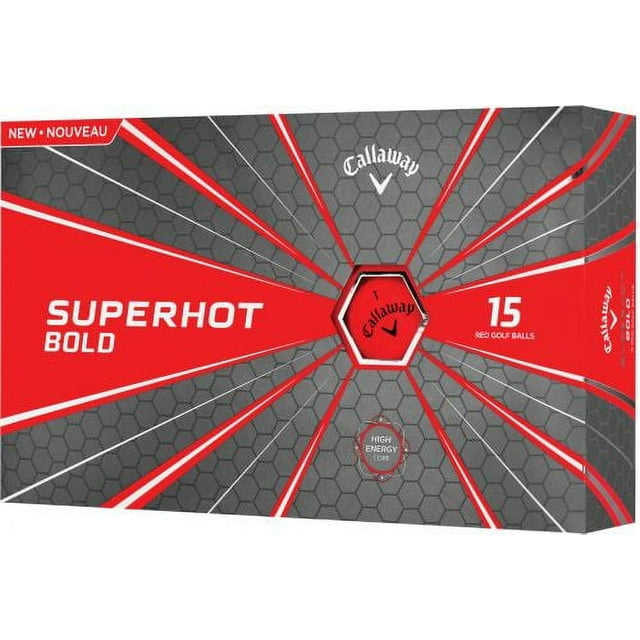 Callaway Superhot Golf Balls, Matte Red, 15 Pack - Walmart.com