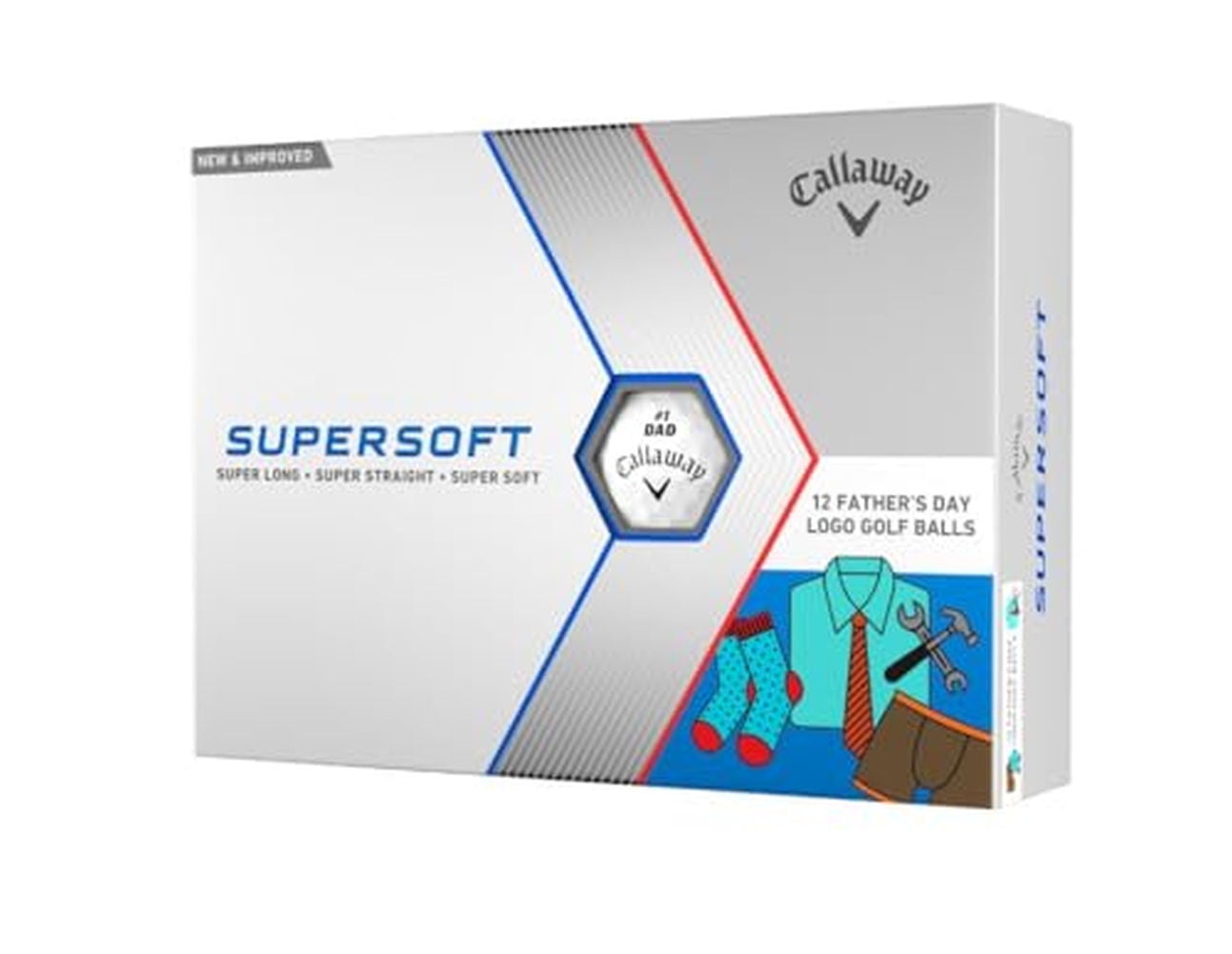 New & Improved Callaway Supersoft 2023 Golf Balls, Long Distance, Super ...