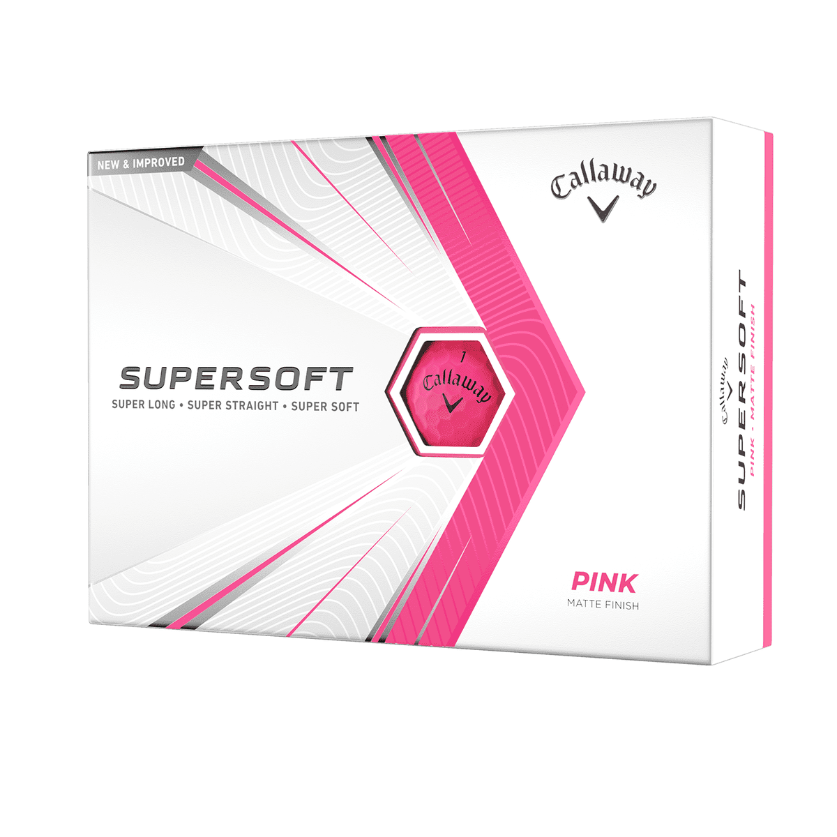 Callaway Supersoft Matte 2021 Golf Balls, Super Distance, Pink, 12 Pack ...