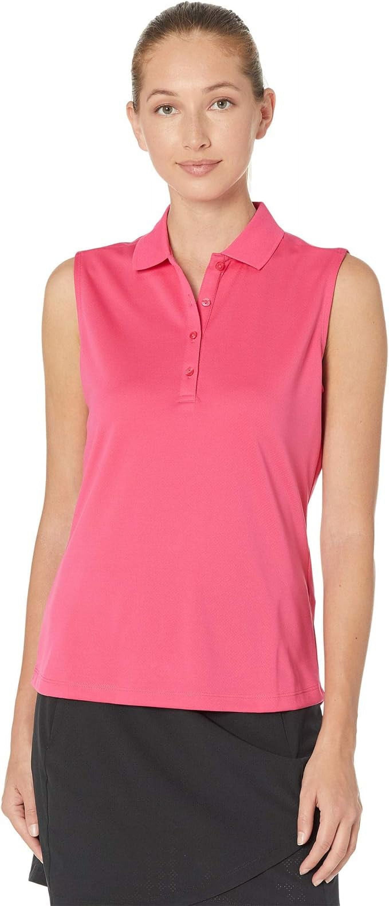 Callaway Women’s Opti-Dri Sleeveless Golf Polo with UV Block Sun ...