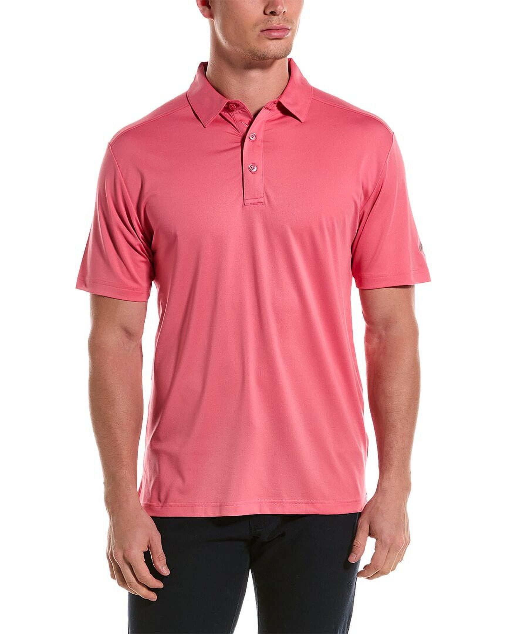 Callaway mens Micro Hex Solid Polo Shirt, XXL, Pink - Walmart.com