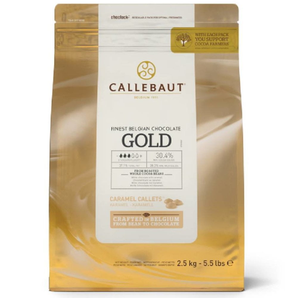 Callebaut Finest Belgian Gold Chocolate Callets With 30.4% Cacao And 28 ...