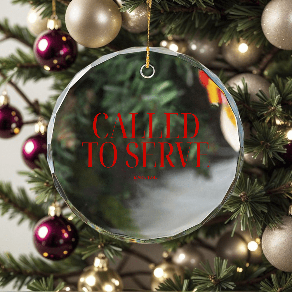 Called To Serve Mark 1045 Christian Bible Verse Faith Quote Ornament ...