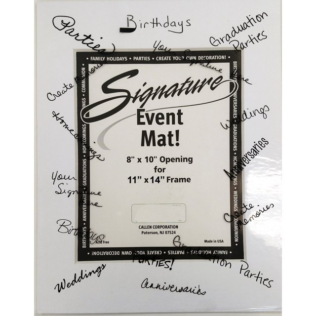 Callen Photo Mat Signature Event Mat 11 x 14 perfect for 8 x 10 ...