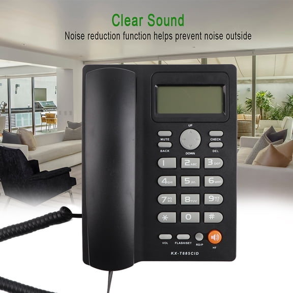 AT&T ML17928 Home Phone, 2-Line Corded Landline Speakerphone with ...