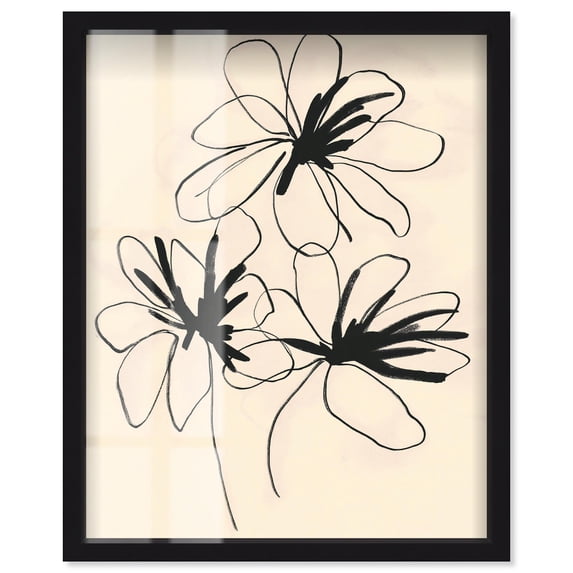 Calligrapher's Flowers Shadowbox Print Fashion Wall Art by Art Remedy ...