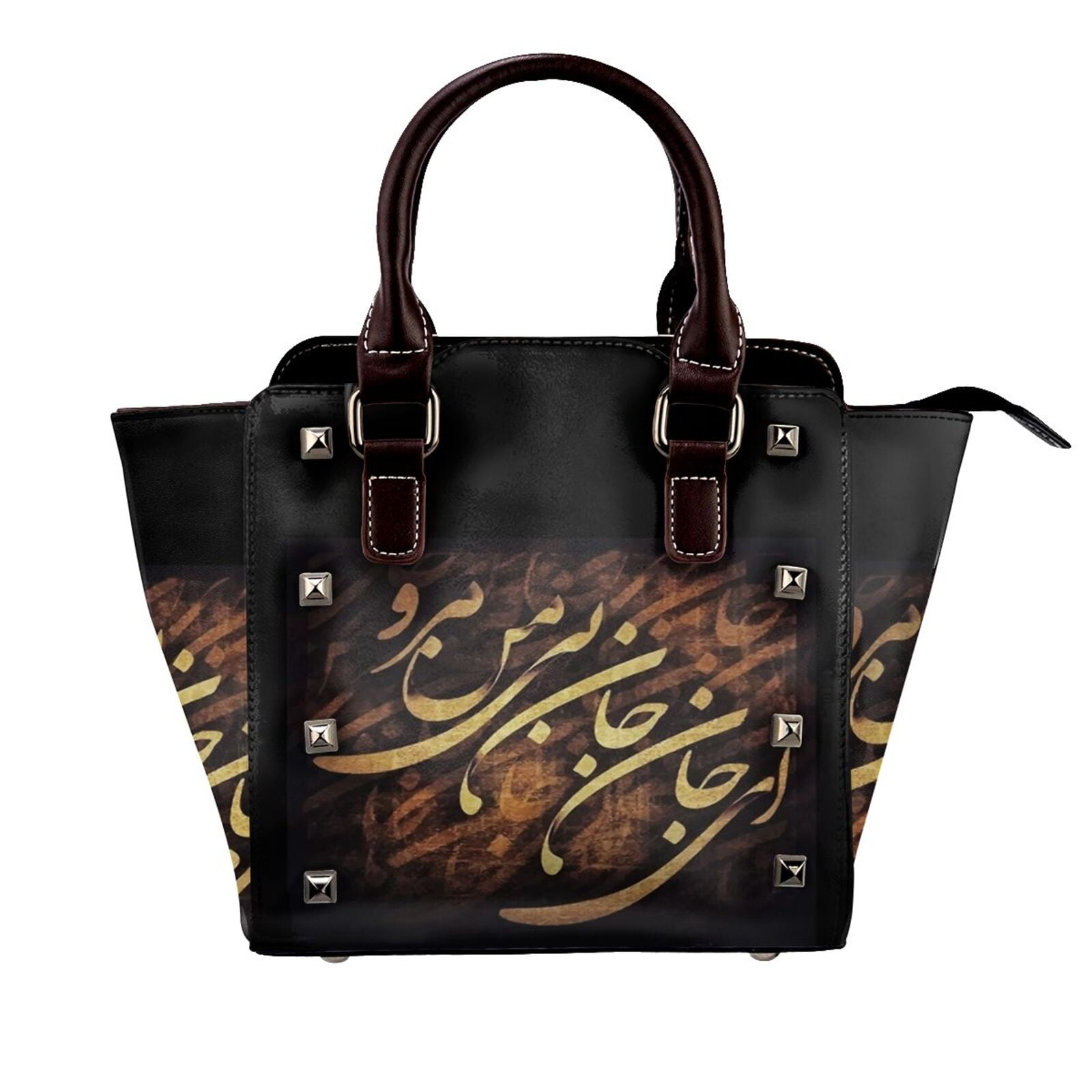 Calligraphy Of A Persian Poem Rivet Fashion One-Shoulder Women's ...