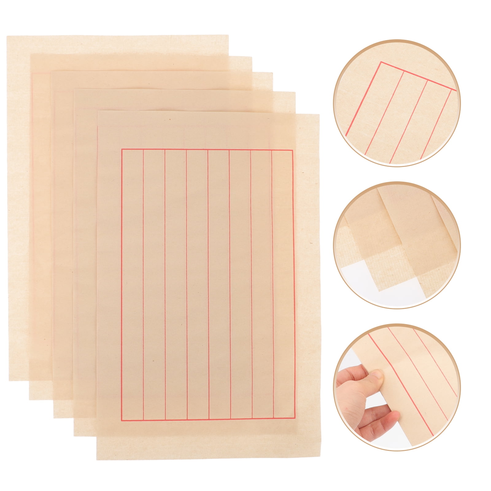 LIOOBO Beige Calligraphy Paper for Writing Brush with Excellent Ink ...