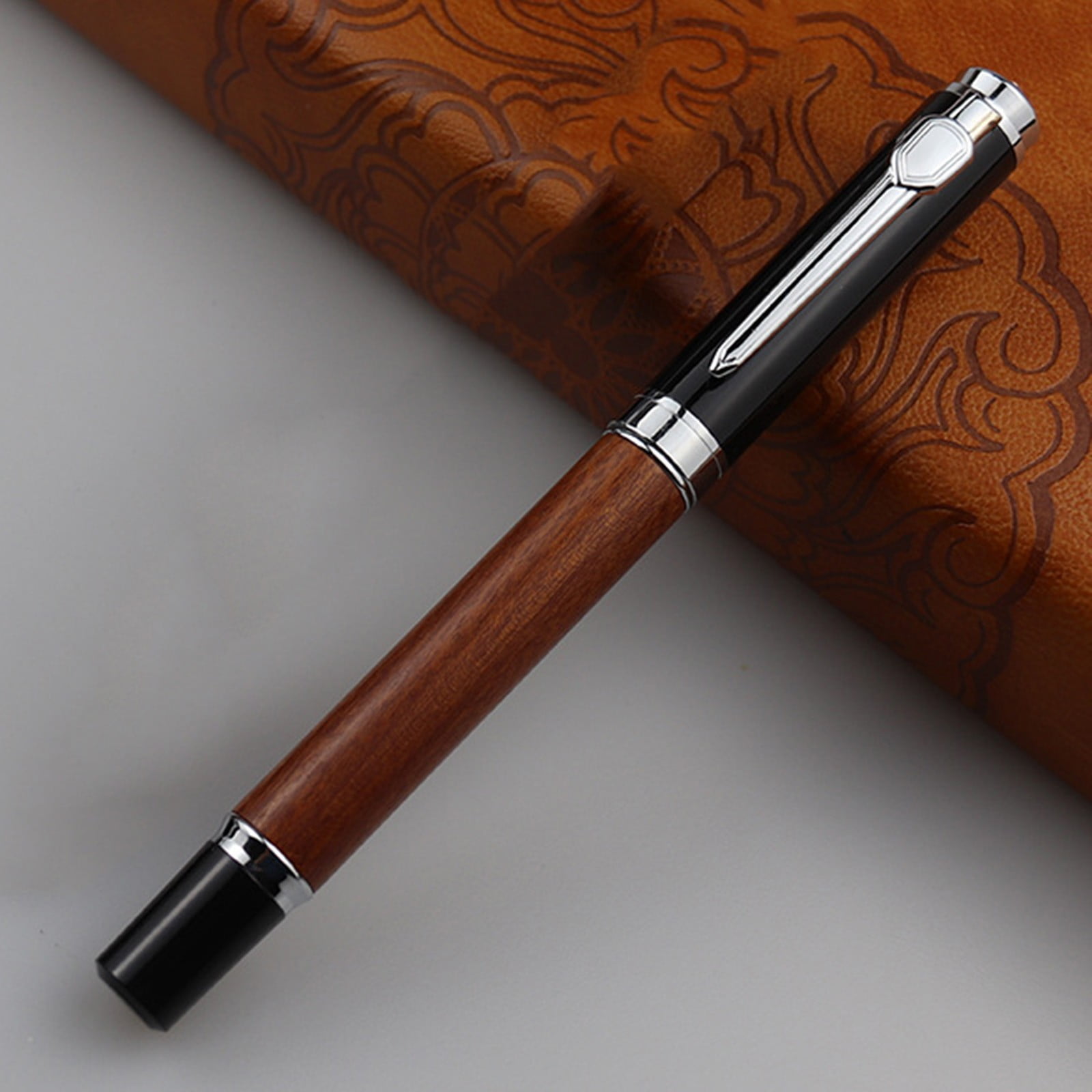 Calligraphy Pen for Beginners Wood Pen Vintage Wood Barrel Pen Smooth ...