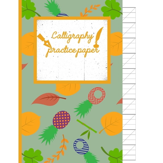 Calligraphy Practice paper: Spring Rain hand writing workbook tropical ...
