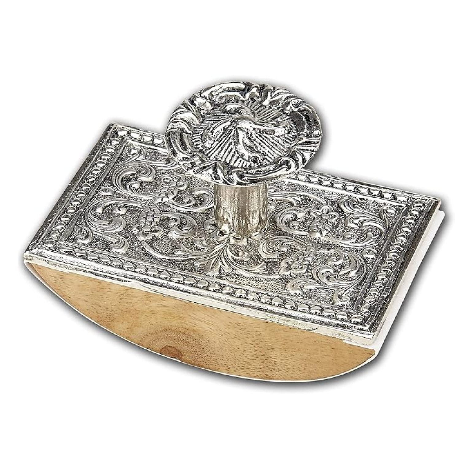 Calligraphy Rocking Blotter - Wood & Metal Traditional Ink Blotter with ...