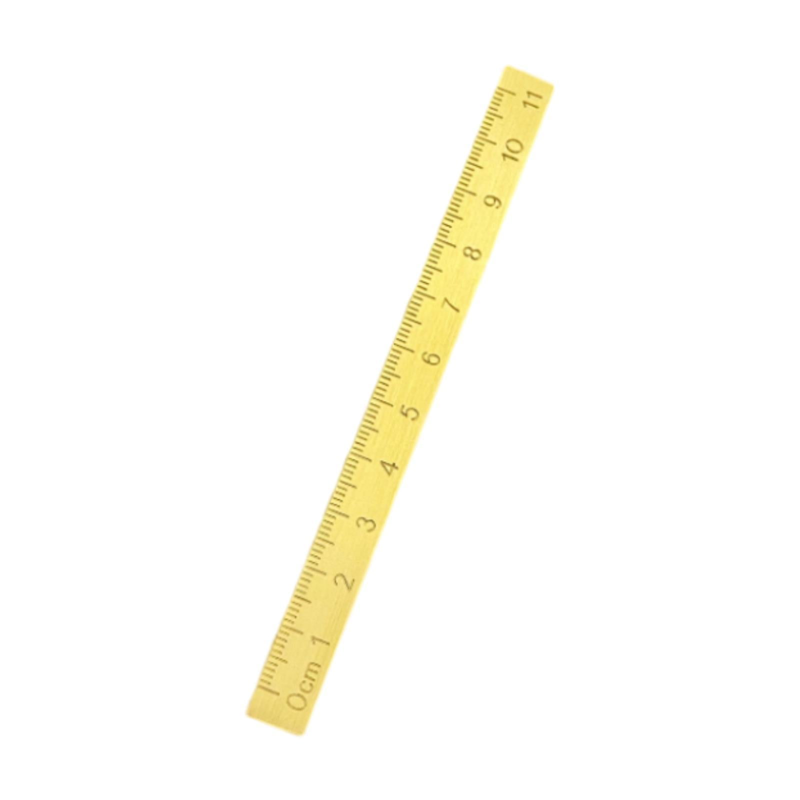 Calligraphy Ruler Weight Paperweight Vintage Style Brass Construction ...