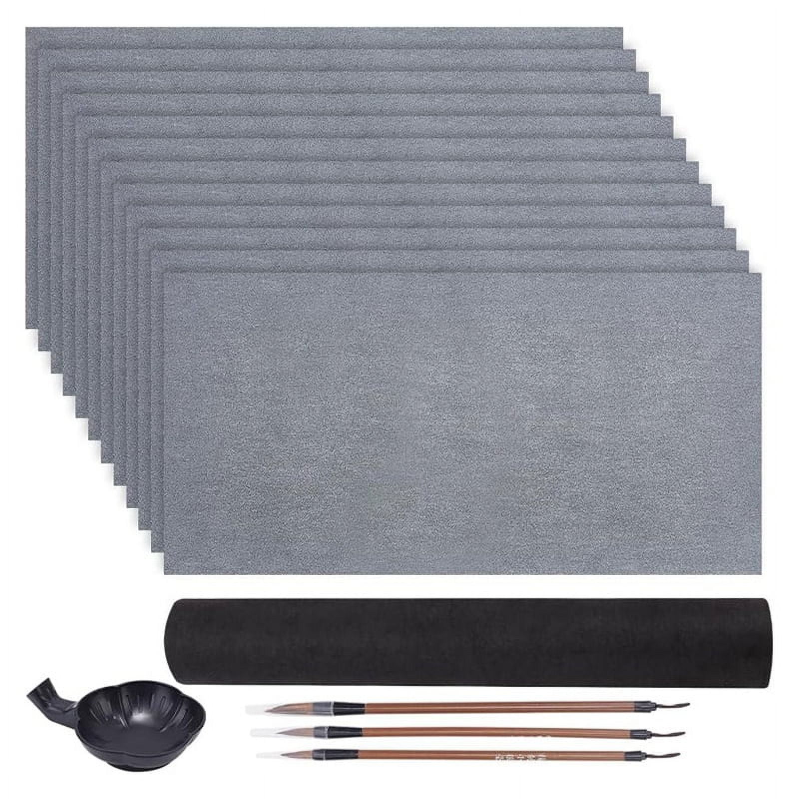 Calligraphy Set Water Writing Cloth Set 12 Sheets of Water Writing ...