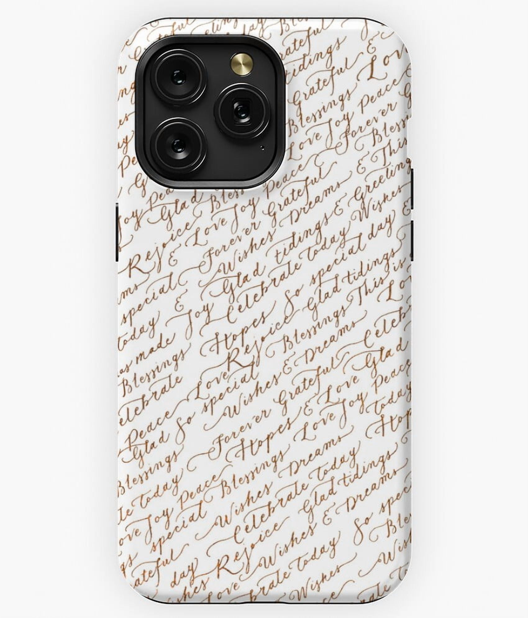 Calligraphy Words Elegant Script Typography Art A2034 Phone Case for ...