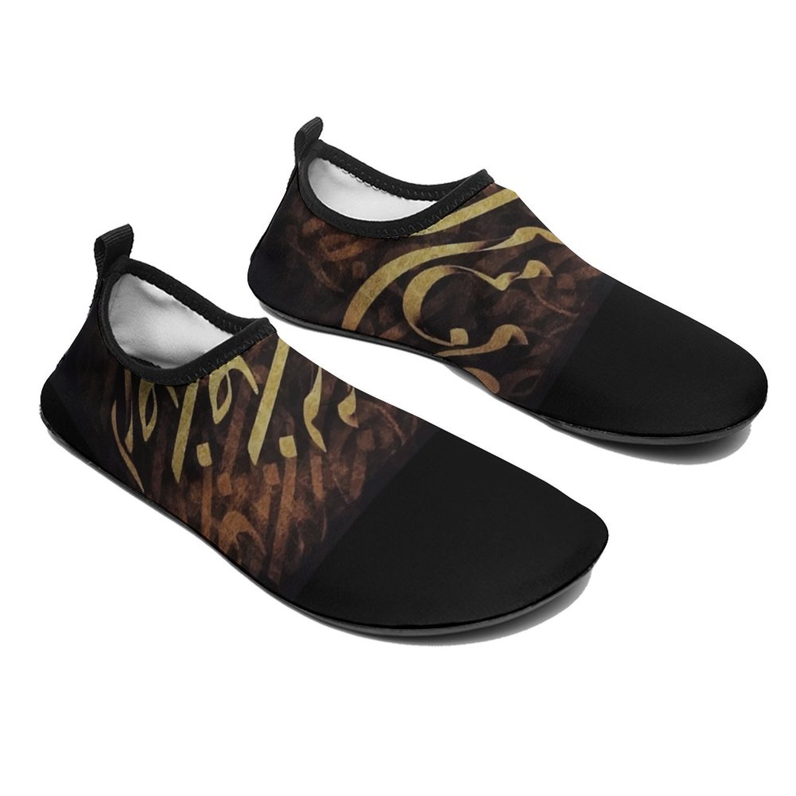 Calligraphy of A Persian Poem Water Shoes Beach Slip-on Shoes for Men ...