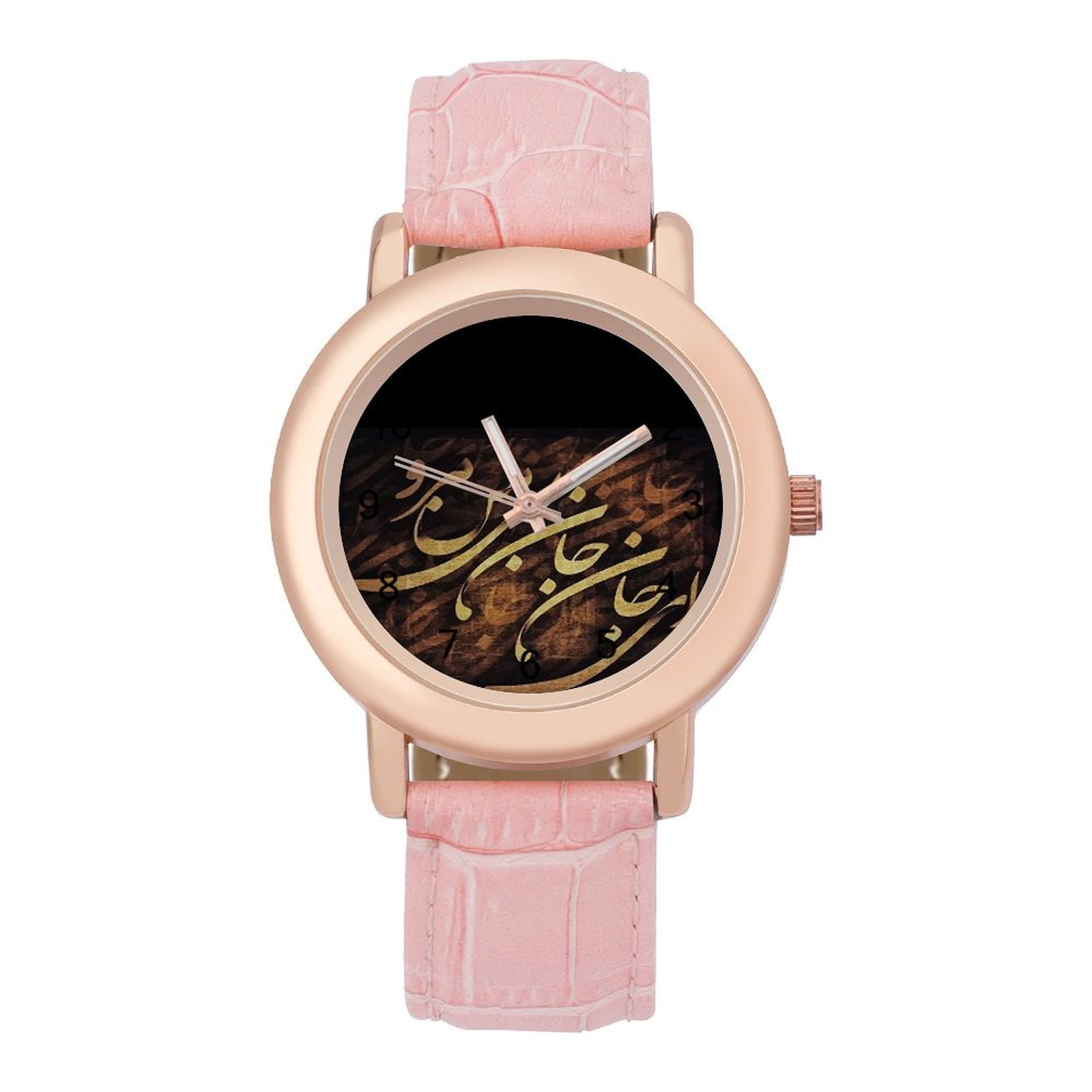 Calligraphy of A Persian Poem Women's Leather Strap Watch Elegant ...