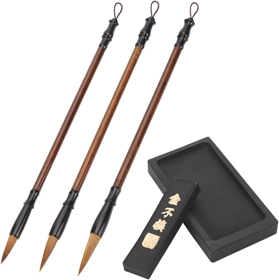 Calligray Ink Stone Chinese Traditional Inkstone Brush Set Calligray ...