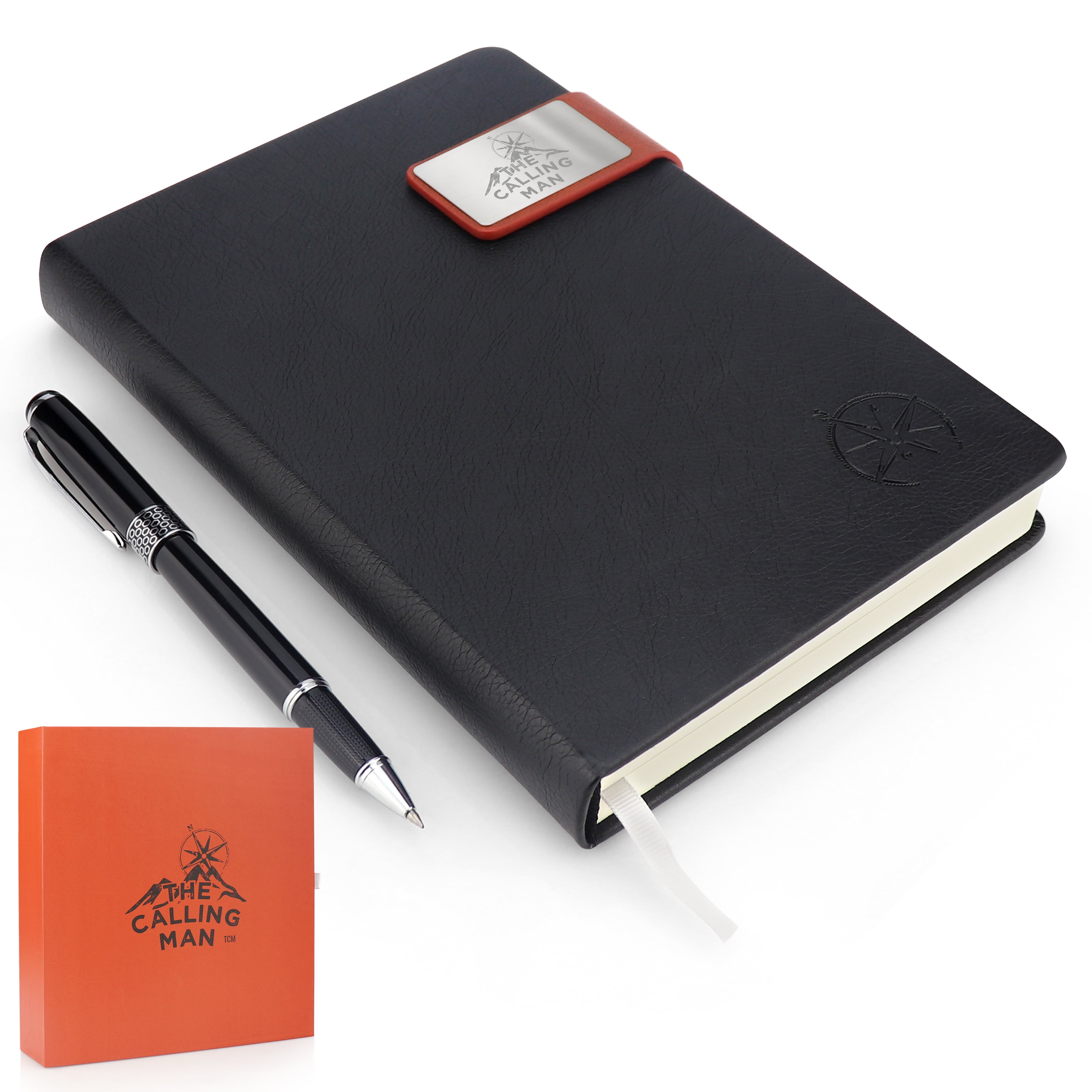The Calling Man Leather Journal: Daily Gratitude, Productivity Mindset ...