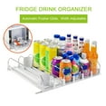 Callipe 1/2/3/4Pcs Fridge Drink Organizer with Automatic Pusher Glide ...