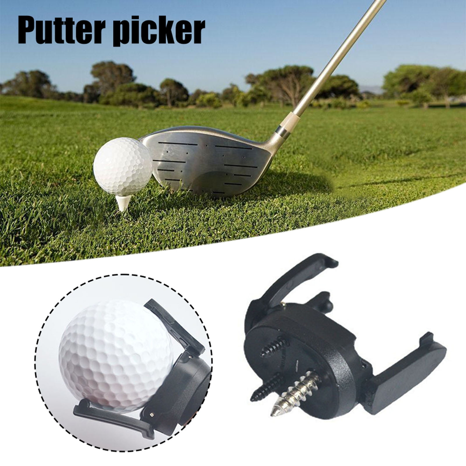 Callipe 1/2/4/6Pcs Golf Ball Retriever for Putter Golf Ball Grabber ...