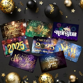 New Years Greeting Cards in New Years Eve Party Supplies - Walmart.com
