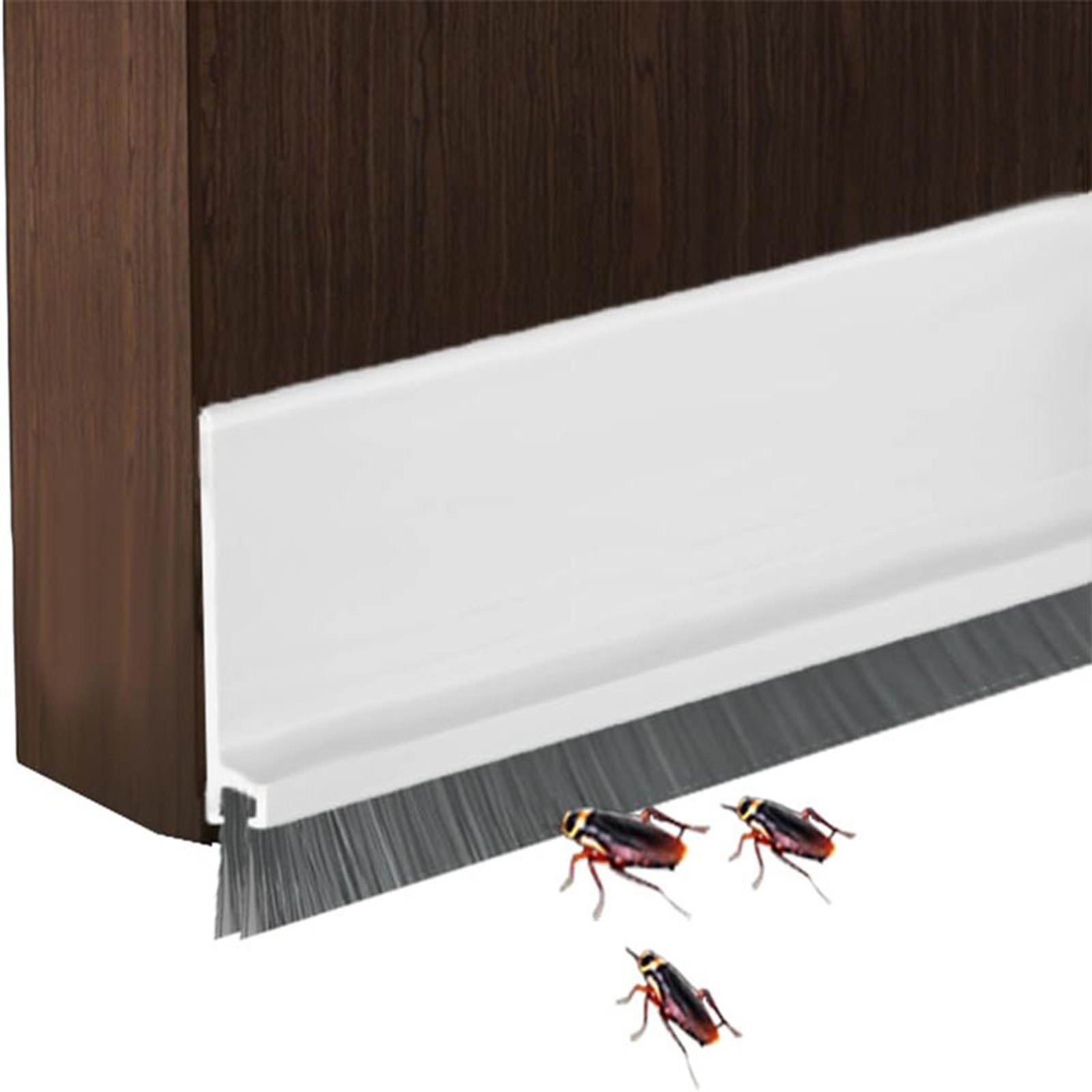 Callipe 2Pcs Door Sweep for Bottom of Door Integrated Door Sweep Brush ...