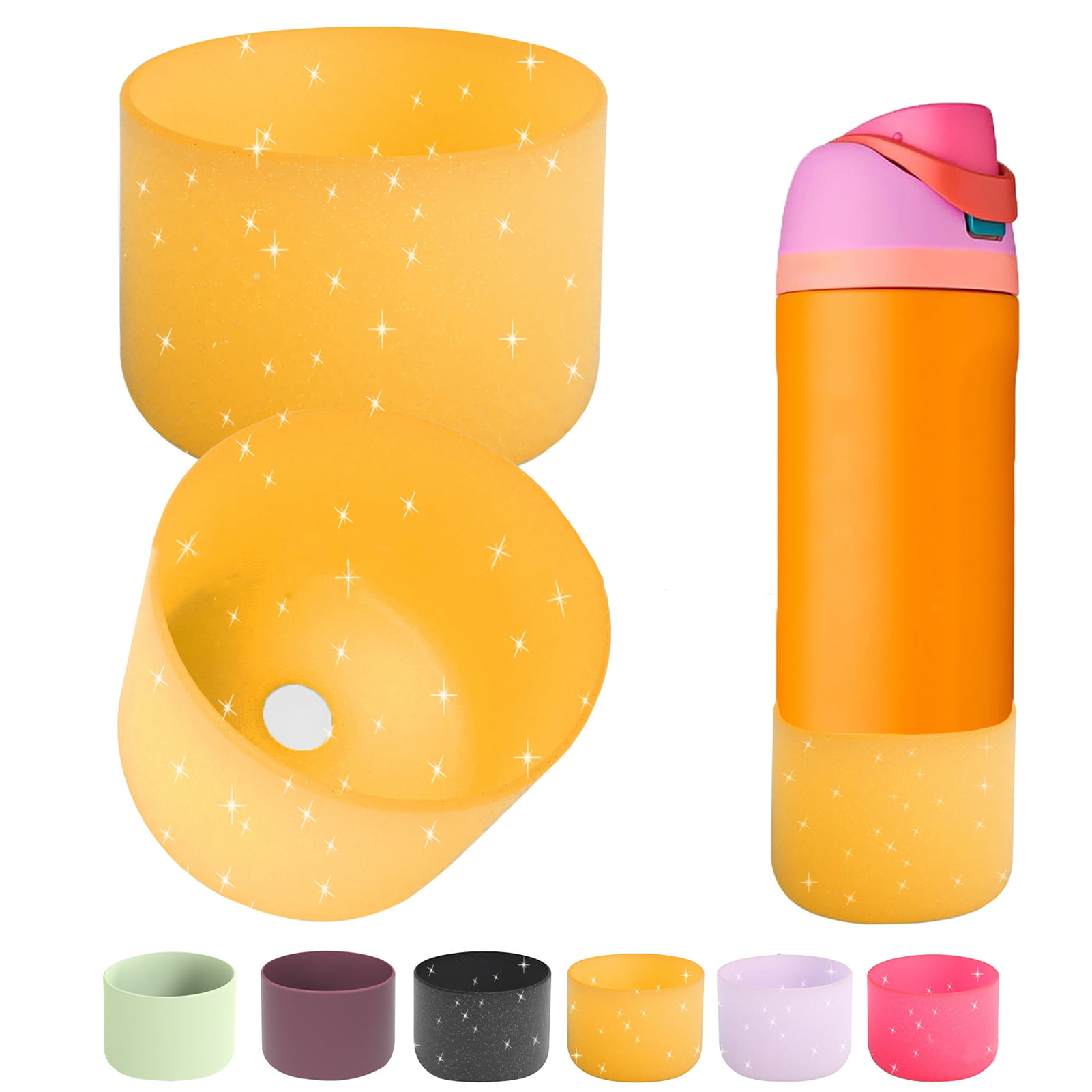 Callipe 2Pcs Silicone Boot for Owala 24/32oz Flask Anti-Slip Protective ...