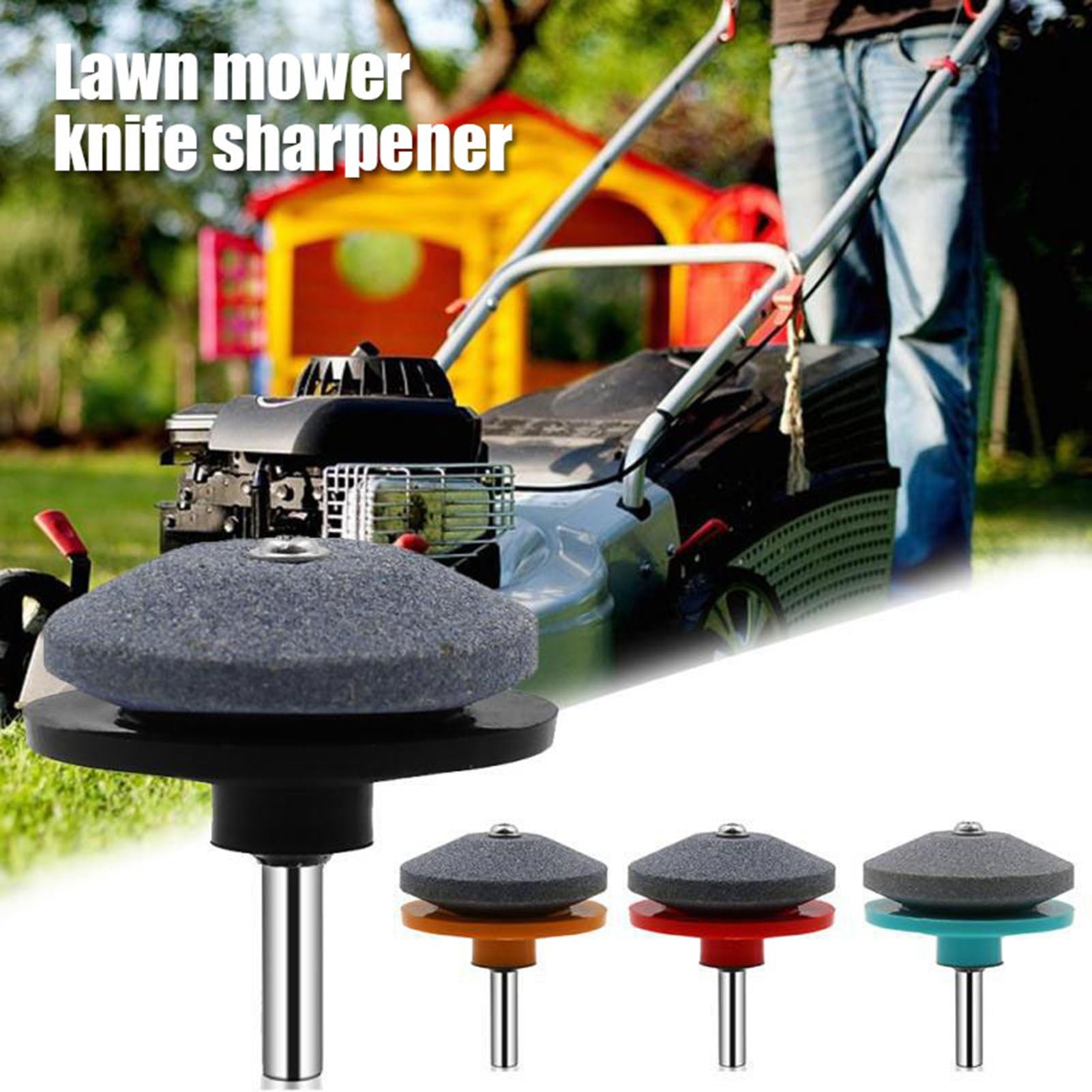 Callipe 5pcs Lawn Mower Blade Sharpener Tool For Garden Dull Blade