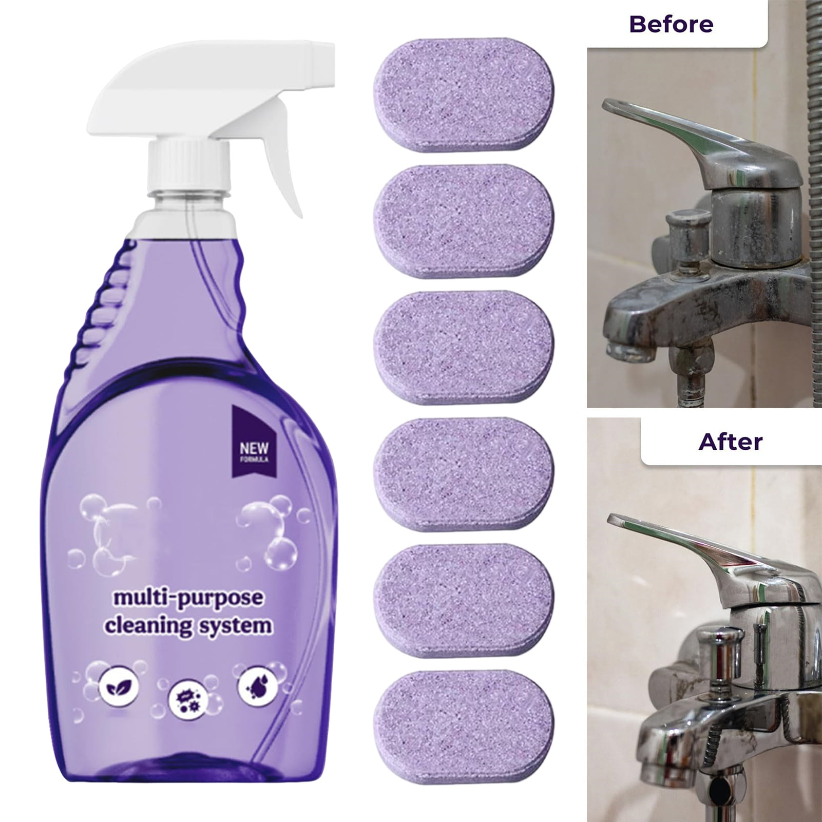 Callipe 6/12/18/24Pcs Eco-Friendly Cleaning Spray Detergent All-In-One ...