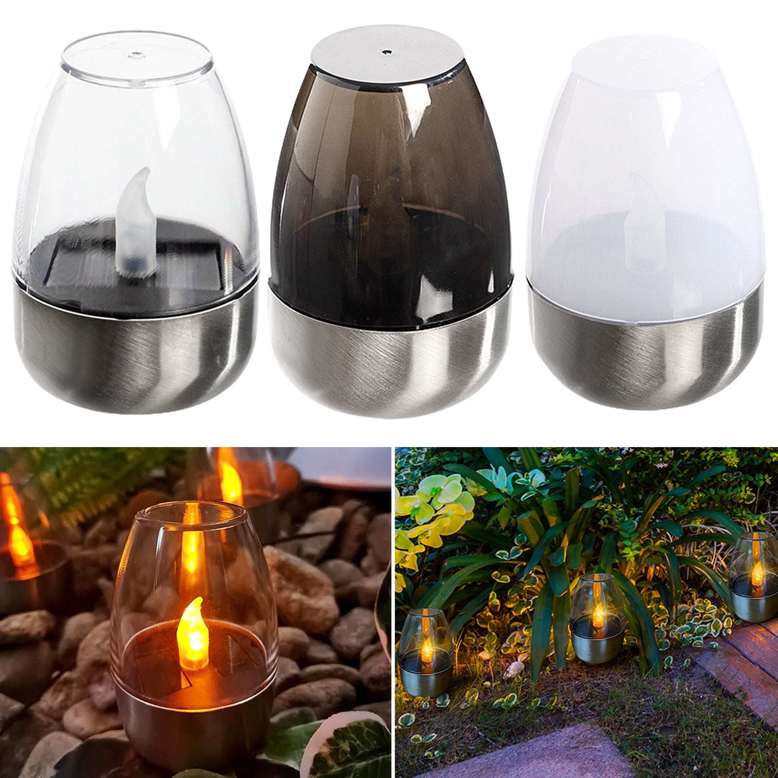 Callipe 6 Pcs Solar Lights Environmentally Friendly Flameless Candle ...