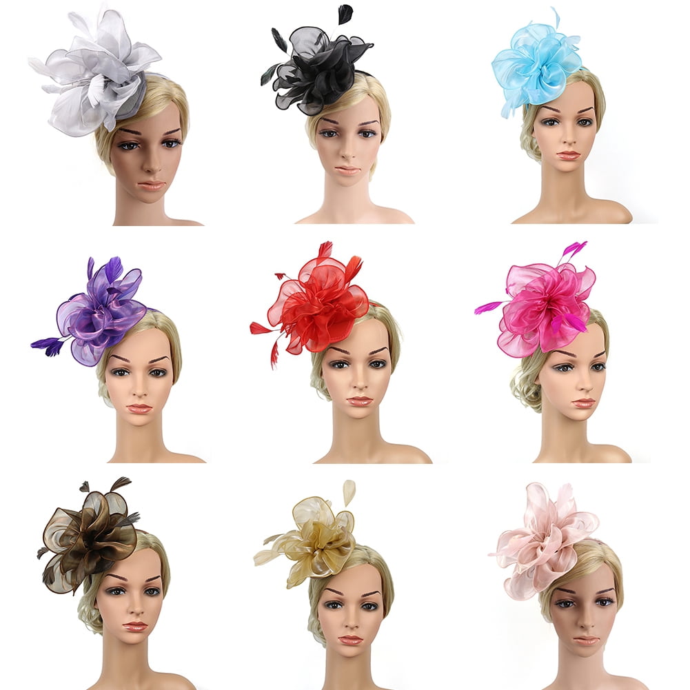 Callipe Cocktail Tea Party Women Headwear Fascinators Hat Feather ...